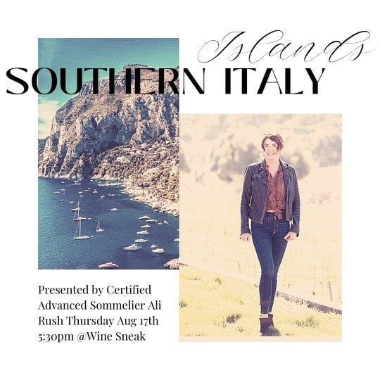PAST EVENT - Southern Italy and the Islands with Ali Rush | WineSneak
